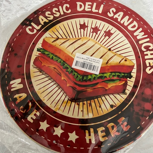 Accents | Classic Deli Sandwich Sign Kitchen Sign Food Lovers Sandwich ...